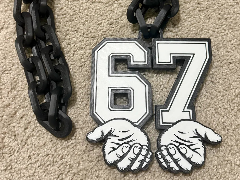 Six Seven 67 Jumbo Hype Chain – Fresh Prints 3D Printing and Design